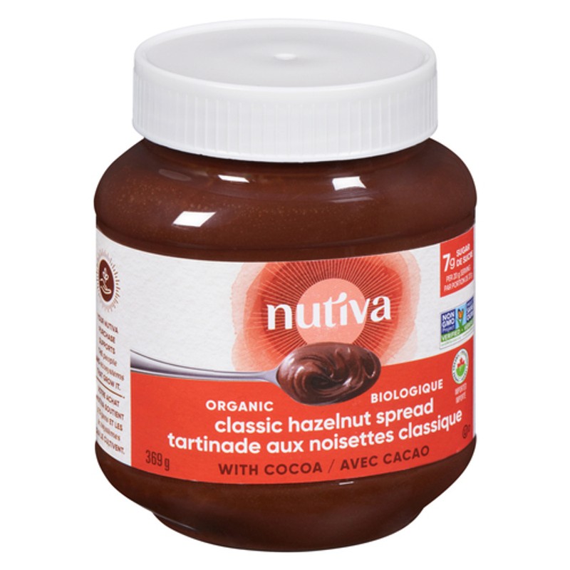 Nutiva Organic Spread Hazelnut Original 369 g - Voilà Online Groceries ...
