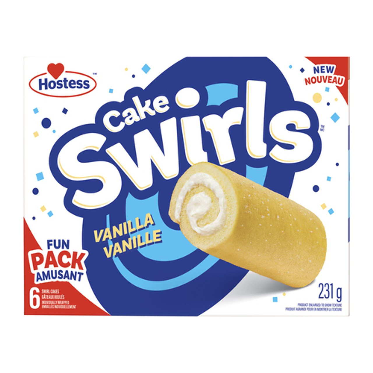 Hostess Swirls Cake Vanilla 6 Pack 231 g - Voilà Online Groceries & Offers