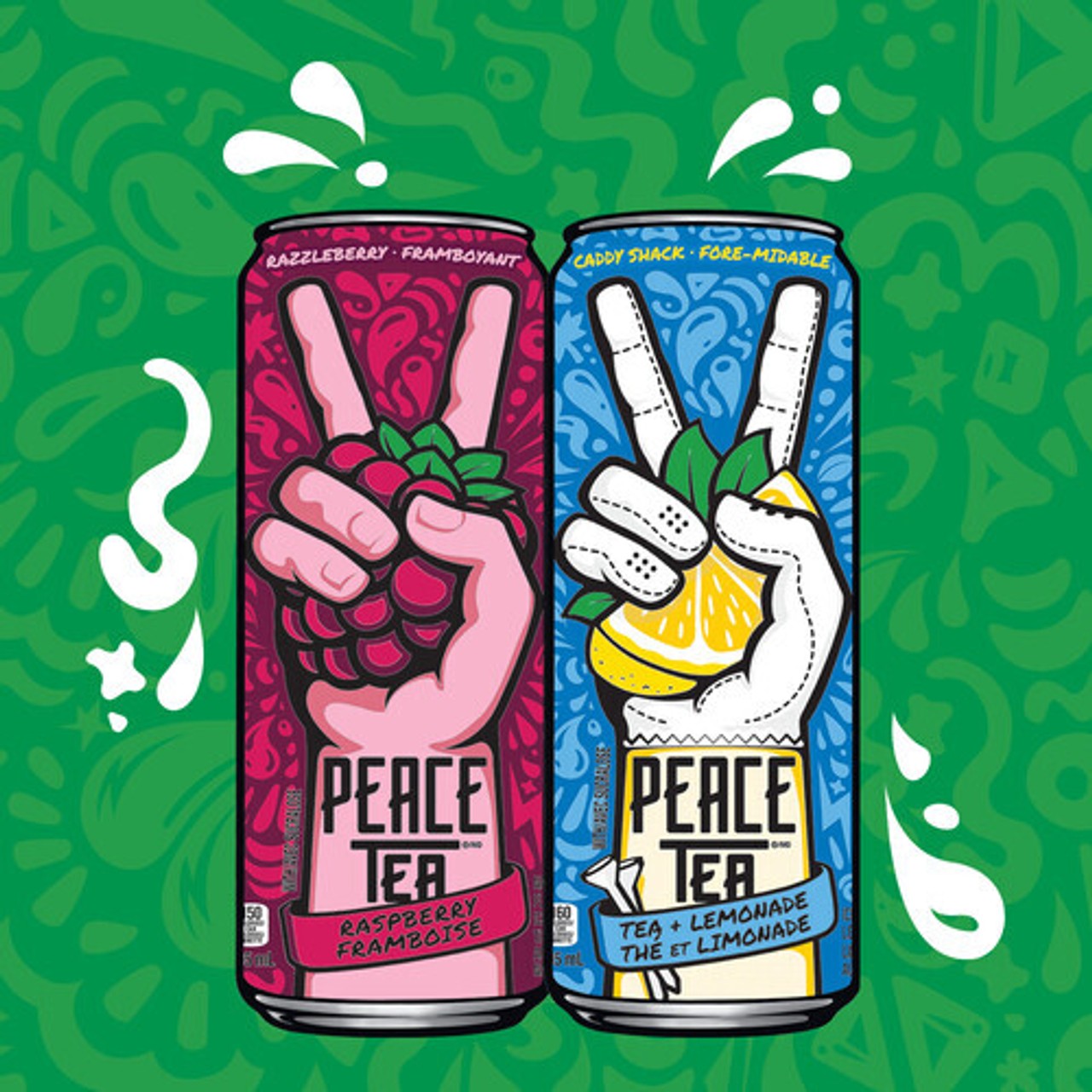 Peace Tea Drink Razzle berry Raspberry 341 ml (can) - Voilà Online ...
