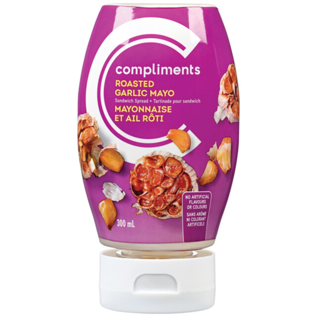 Compliments Sandwich Spread Roasted Garlic Mayo 300 ml - Voilà Online ...