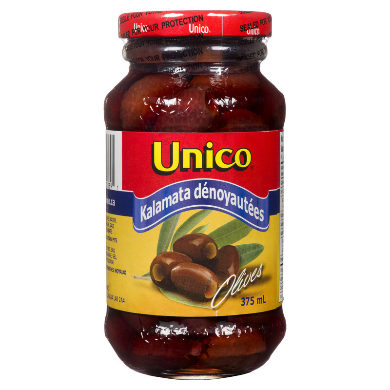 Unico Olives Pitted Kalamata 375 ml - Voilà Online Groceries & Offers