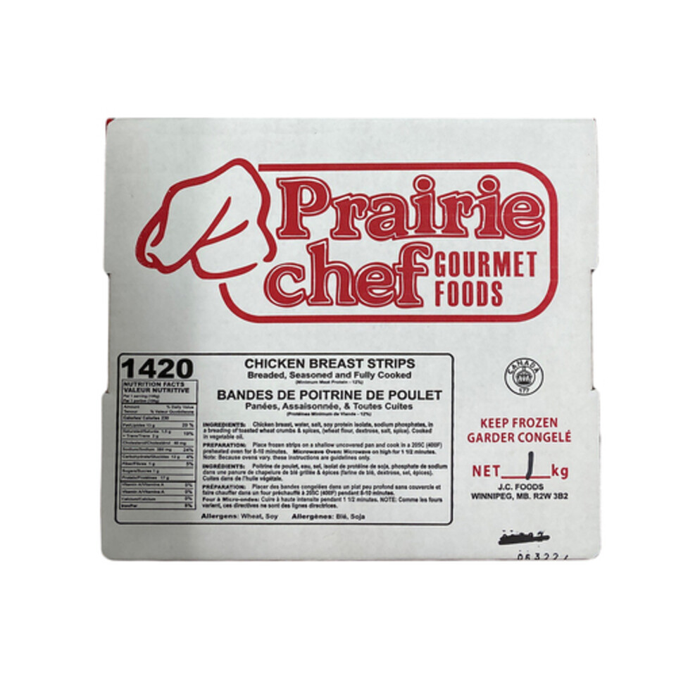 Prairie Chef Frozen Chicken Breast Strips 1 kg - Voilà Online Groceries ...