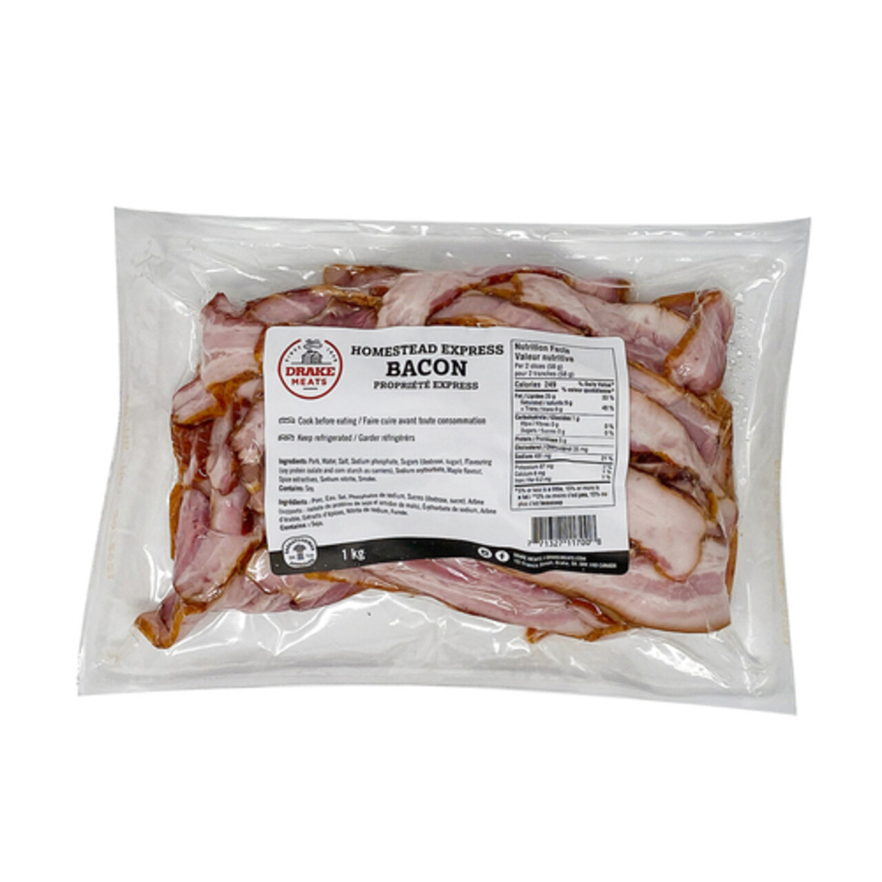 Drake Meats Homestead Express Bacon 1 kg - Voilà Online Groceries & Offers