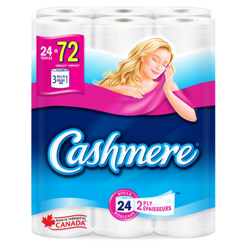 Cashmere Toilet Paper 2-Ply 24 Triple Rolls x 363 Sheets - Voilà Online ...