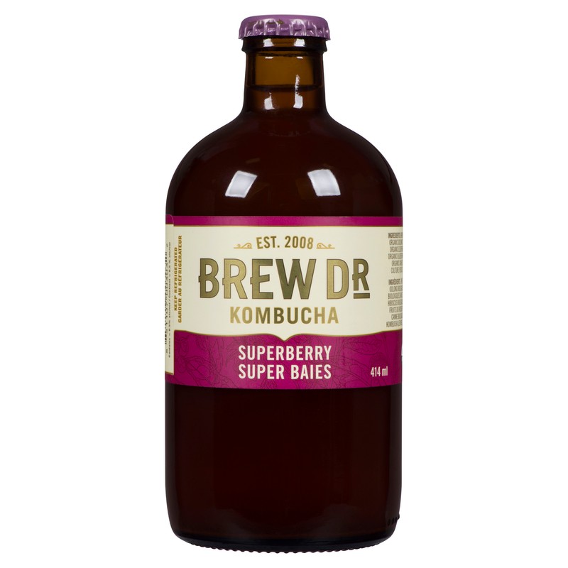 Brew Dr. Superberry Kombucha Tea 414 ml - Voilà Online Groceries & Offers
