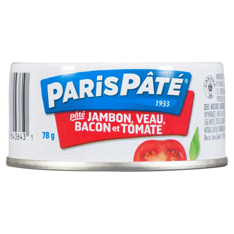 Paris Pâté Spread Ham Veal Bacon & Tomato 78 g - Voilà Online Groceries ...