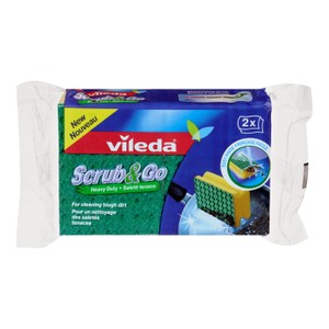 Vileda Heavy Duty Scrub and Go Scrubber 2 EA - Voilà Online Groceries ...
