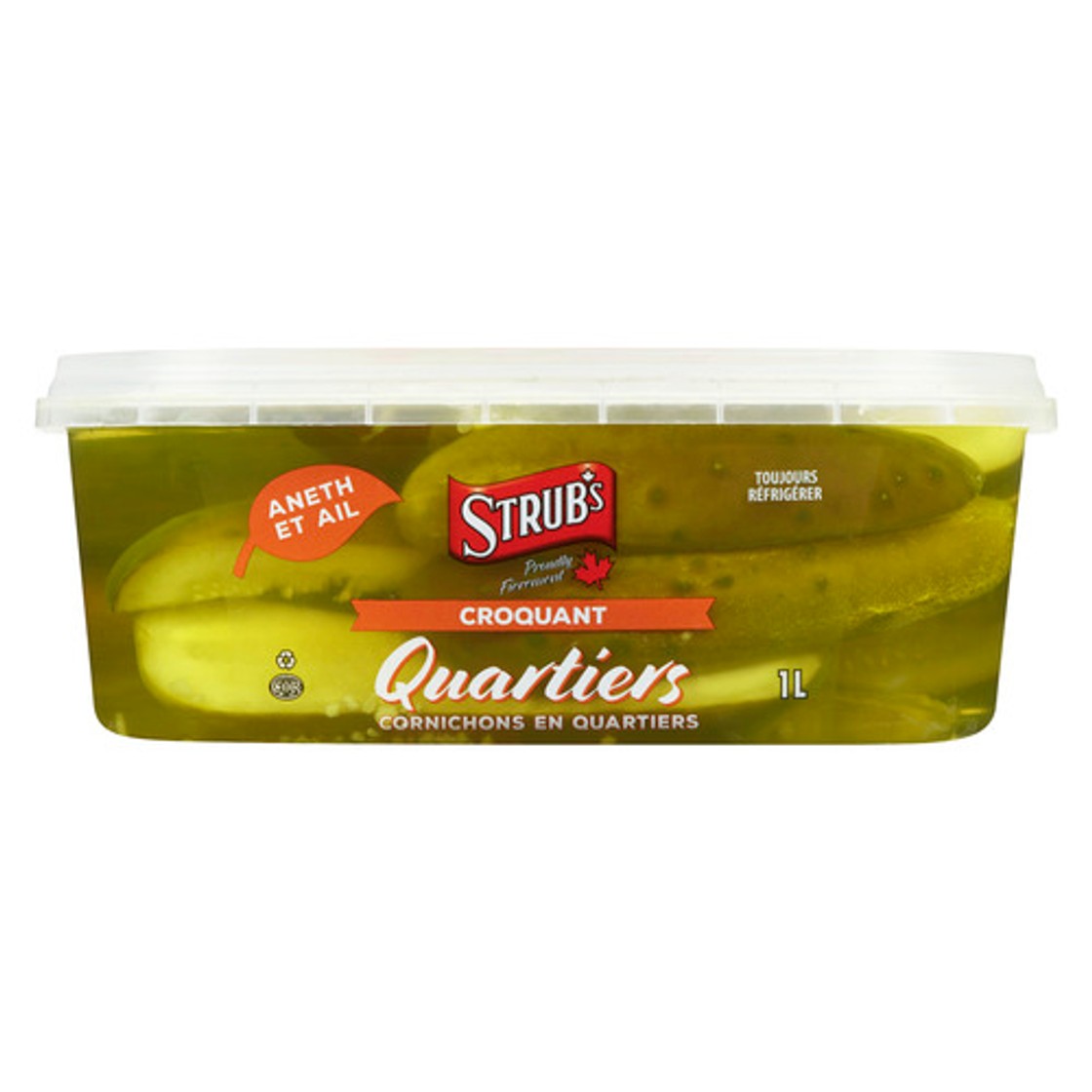 Strub's Dill Pickle Spears Crispy Garlic & Dill 1 L - Voilà Online ...