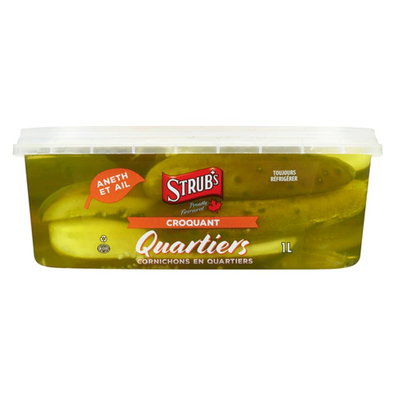 Strub's Dill Pickle Spears Crispy Garlic & Dill 1 L - Voilà Online ...