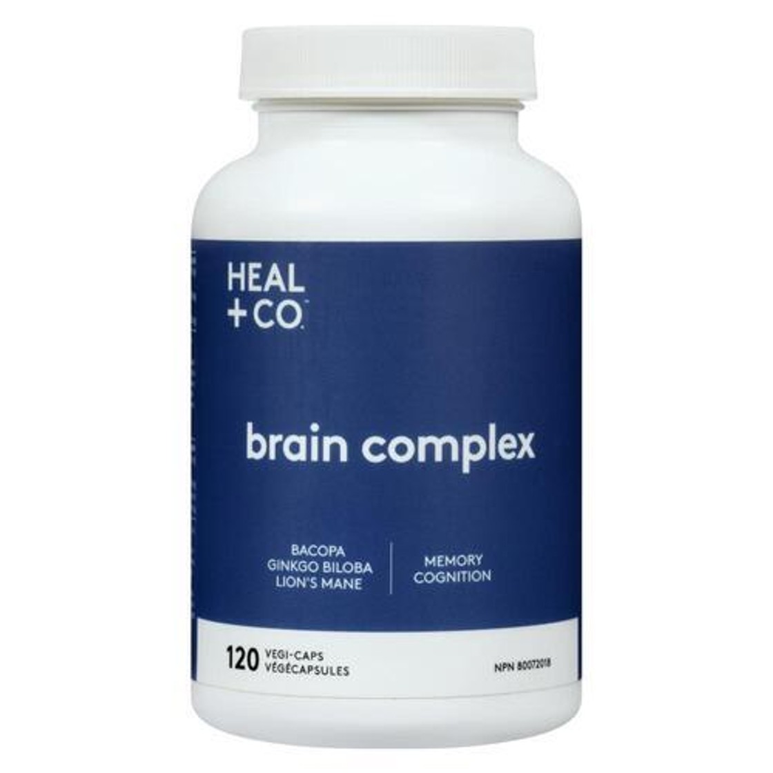 Heal + Co. Nutritional Supplements Brain Complex Vegi-Caps 120 Count ...