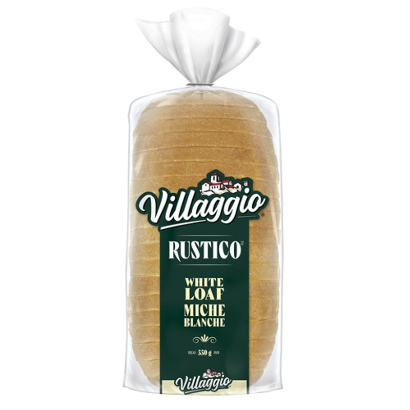 Villaggio Rustico White Loaf Bread 550 g - Voilà Online Groceries & Offers