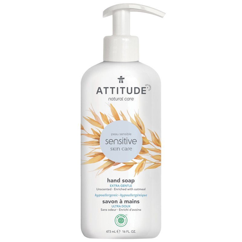 Attitude Sensitive Skin Hand Soap Extra Gentle Fragrance Free 473 ml ...