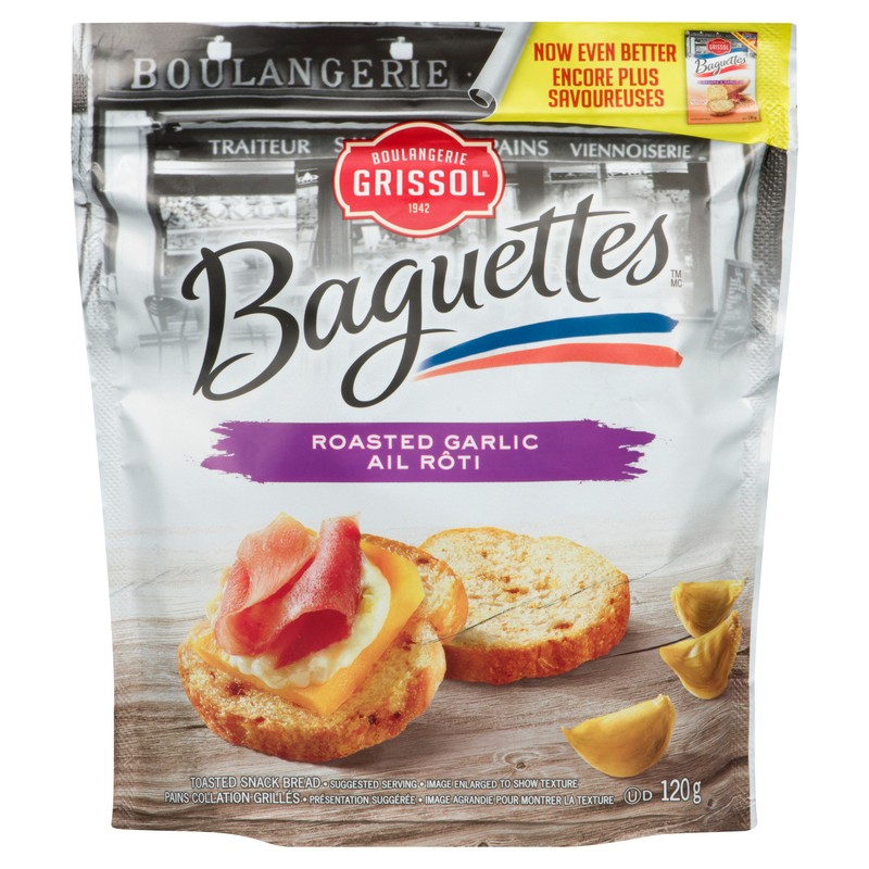 Grissol Baguettes Roasted Garlic 120 g - Voilà Online Groceries & Offers