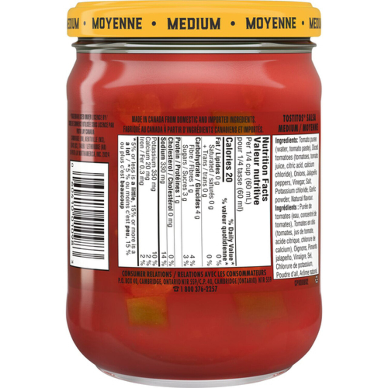 Tostitos Salsa Medium 418 ml - Voilà Online Groceries & Offers