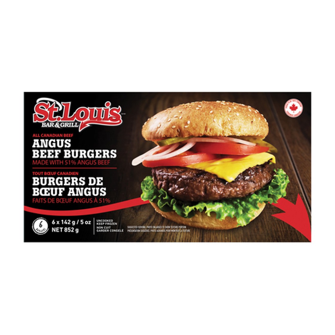 St Louis Beef Burgers Canadian Beef Angus 852 g - Voilà Online ...