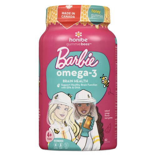 Honibe Barbie Omega-3 Gummies 60 Count - Voilà Online Groceries & Offers