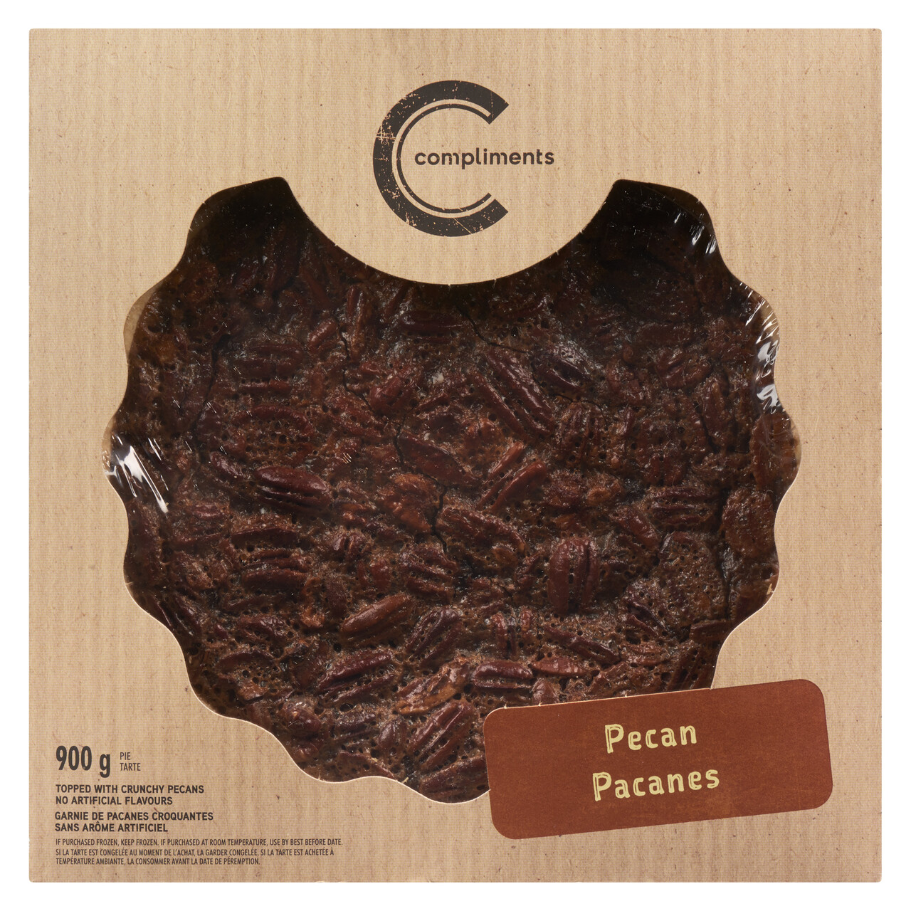 Compliments Frozen Pecan Pie 9-Inch 900 g - Voilà Online Groceries & Offers