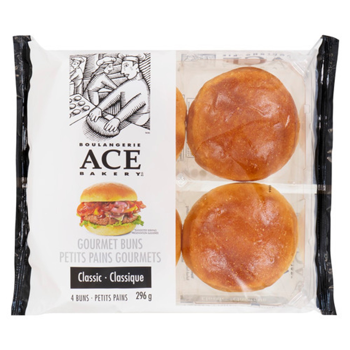 ACE Bakery Gourmet Burger Buns Classic 296 g - Voilà Online Groceries ...