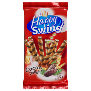 Happy Swing Cocoa Wafer Rolls 150 g - Voilà Online Groceries & Offers