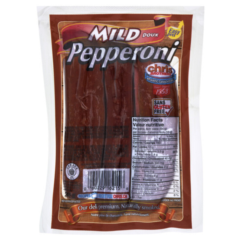 Chris Brothers Mild Pepperoni 250 g - Voilà Online Groceries & Offers