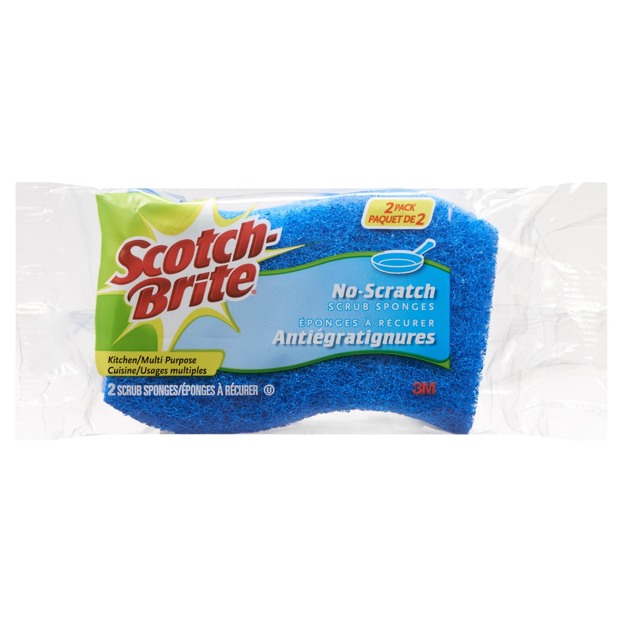 3M Scotc Brite No Scratch Scrub Sponge 2 Pack - Voilà Online Groceries ...
