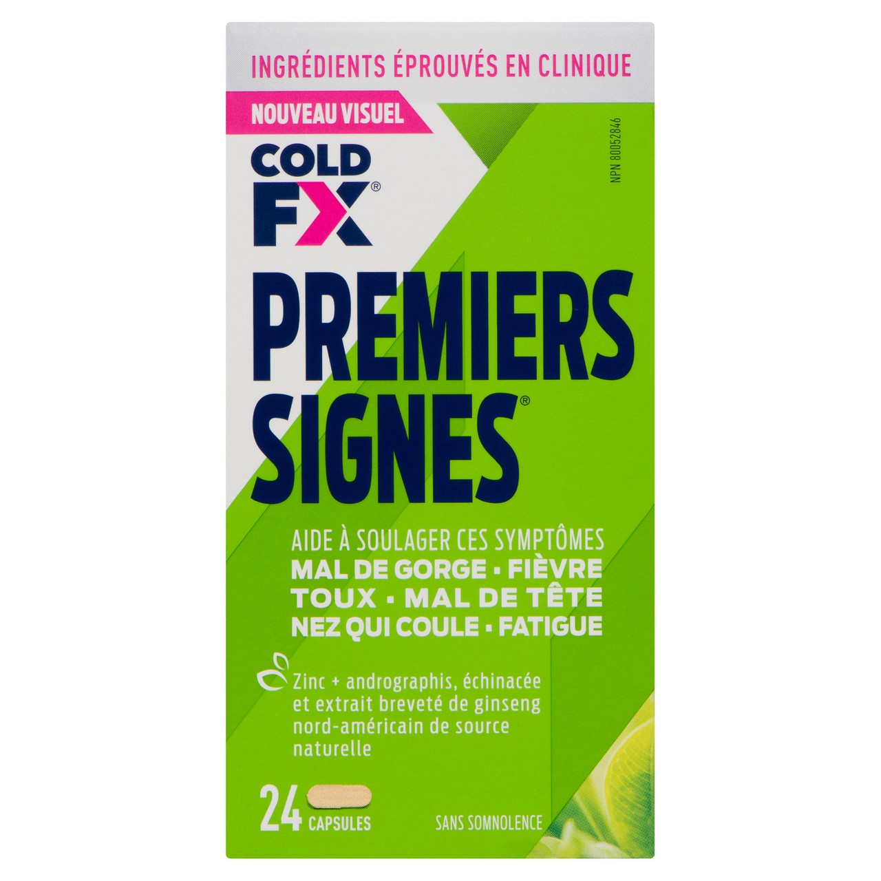Cold-FX First Signs Flu Relief Cold Medicine 24 Capsules 1EA - Voilà ...