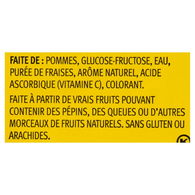 Mott's Fruitsations Apple Fruit Snack Original Strawberry 6 x 113 g ...