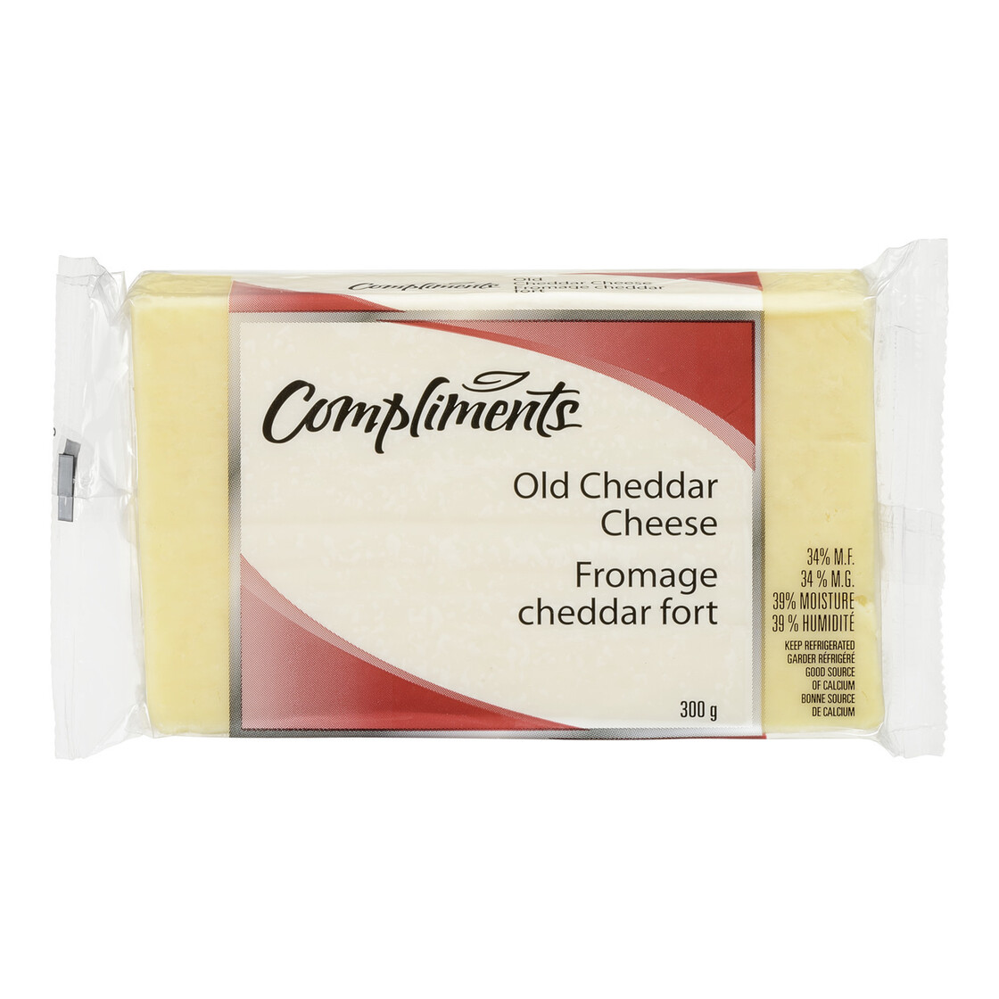 Compliments Cheese Old White Cheddar 300 g - Voilà Online Groceries ...