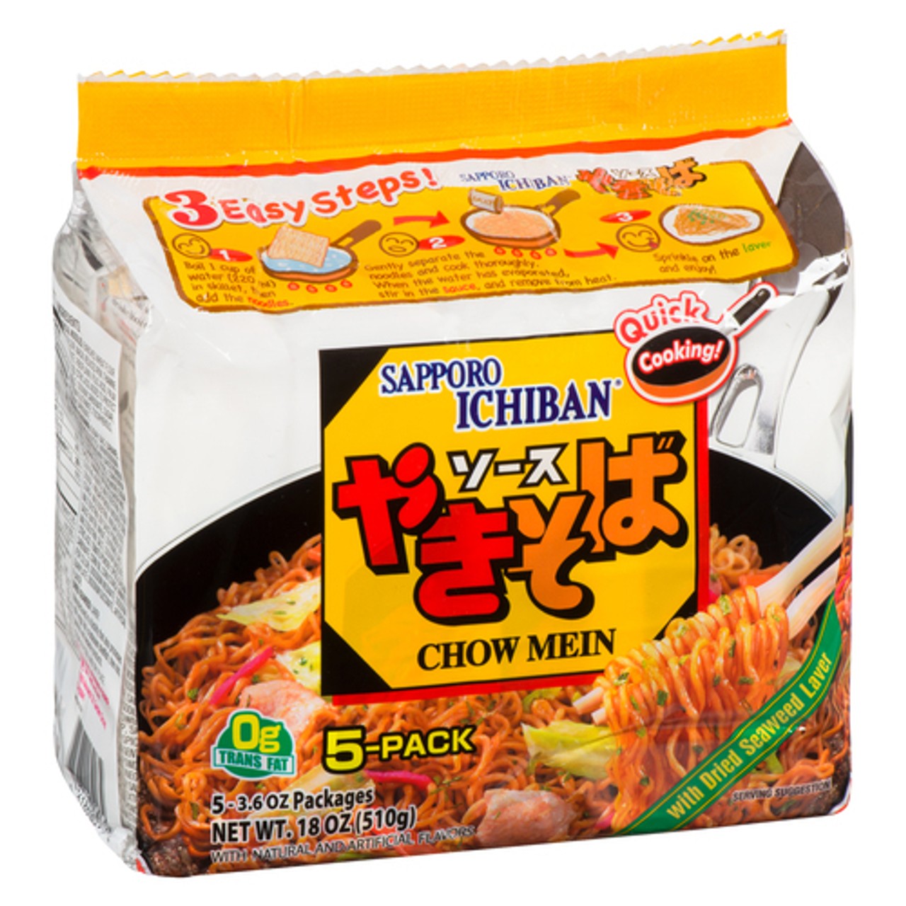 Sapporo Ichiban Chow Mein Instant Noodles 510 g - Voilà Online ...
