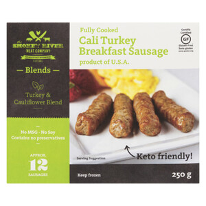 Smokey River Cali Turkey Breakfast Sausage Fully Cooked 250 g - Voilà ...