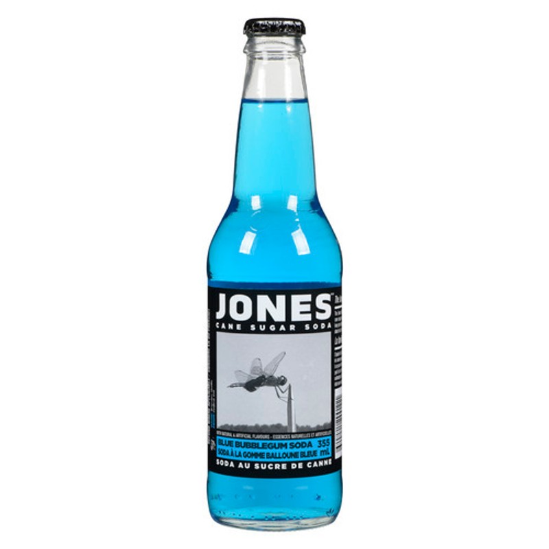 Jones Soda Blue Bubble Gum 355 ml (bottle) - Voilà Online Groceries ...