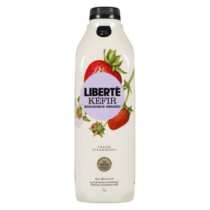 Liberté Organic 2% Kefir Strawberry 1 L - Voilà Online Groceries & Offers