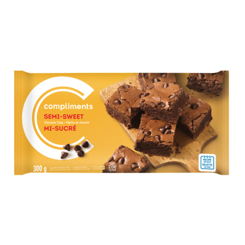 Compliments Semi-Sweet Chocolate Chips 300 g - Voilà Online Groceries ...
