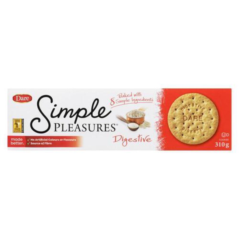 Dare Simple Pleasures Cookies Digestive 310 g - Voilà Online Groceries ...