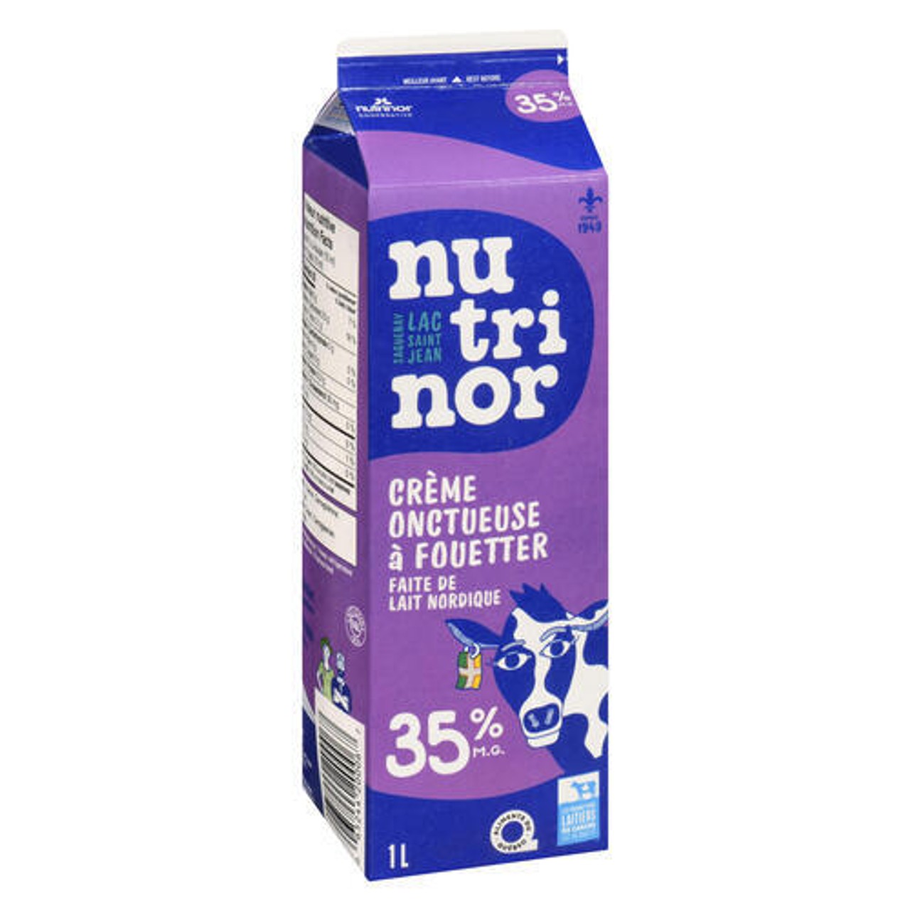 Nutrinor 35% Smooth Whipping Cream 1 L - Voilà Online Groceries & Offers