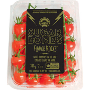 Sunset Sugar Bombs Tomatoes Grape Vine 341 g - Voilà Online Groceries ...