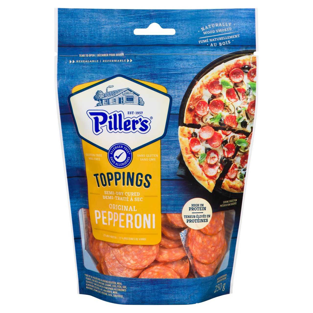 Piller's Pepperoni Toppings Original 250 g - Voilà Online Groceries ...