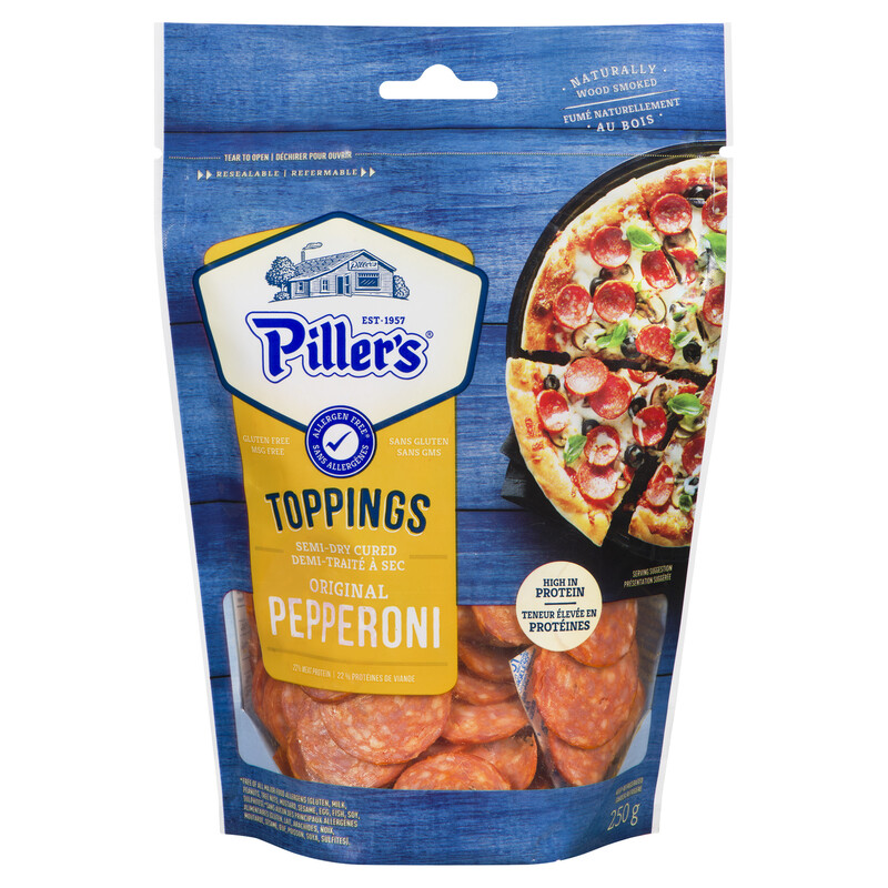 Piller's Pepperoni Toppings Original 250 g - Voilà Online Groceries ...