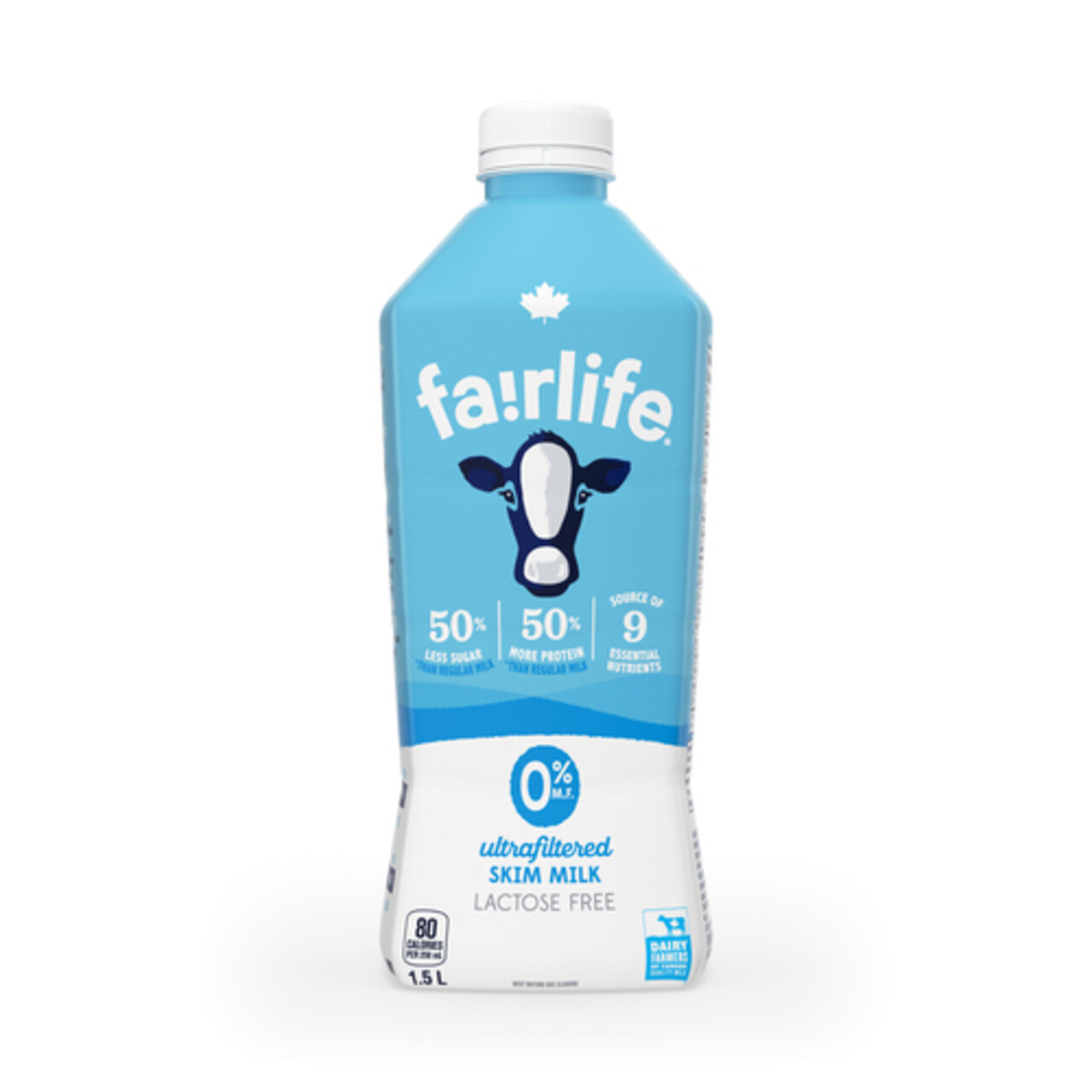 Fairlife Lactose-Free Ultrafiltered 0% Milk Skim 1.5 L (bottle) - Voilà ...