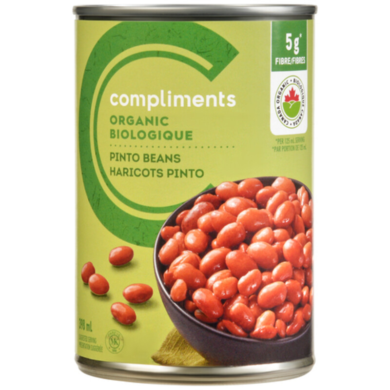 Compliments Organic Pinto Beans 398 ml - Voilà Online Groceries & Offers