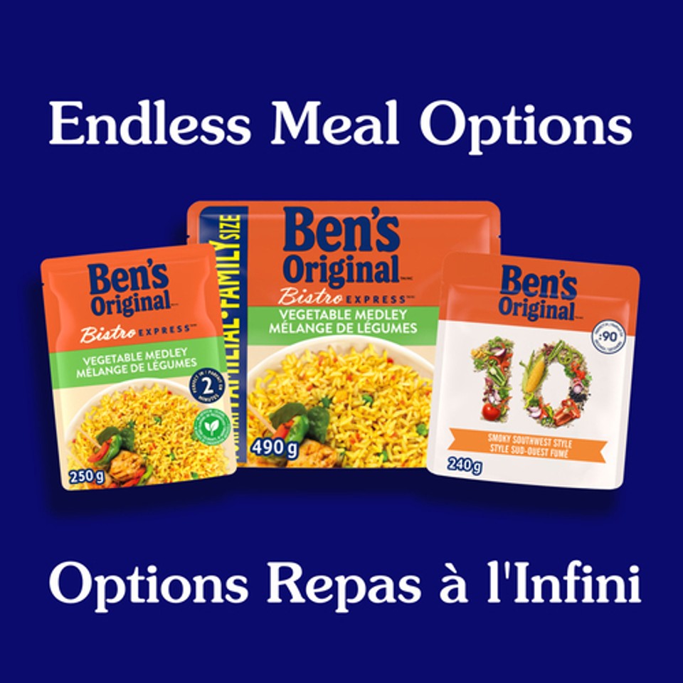 Ben's Original Bistro Express Vegetable Medley Rice Side Dish 250 g ...