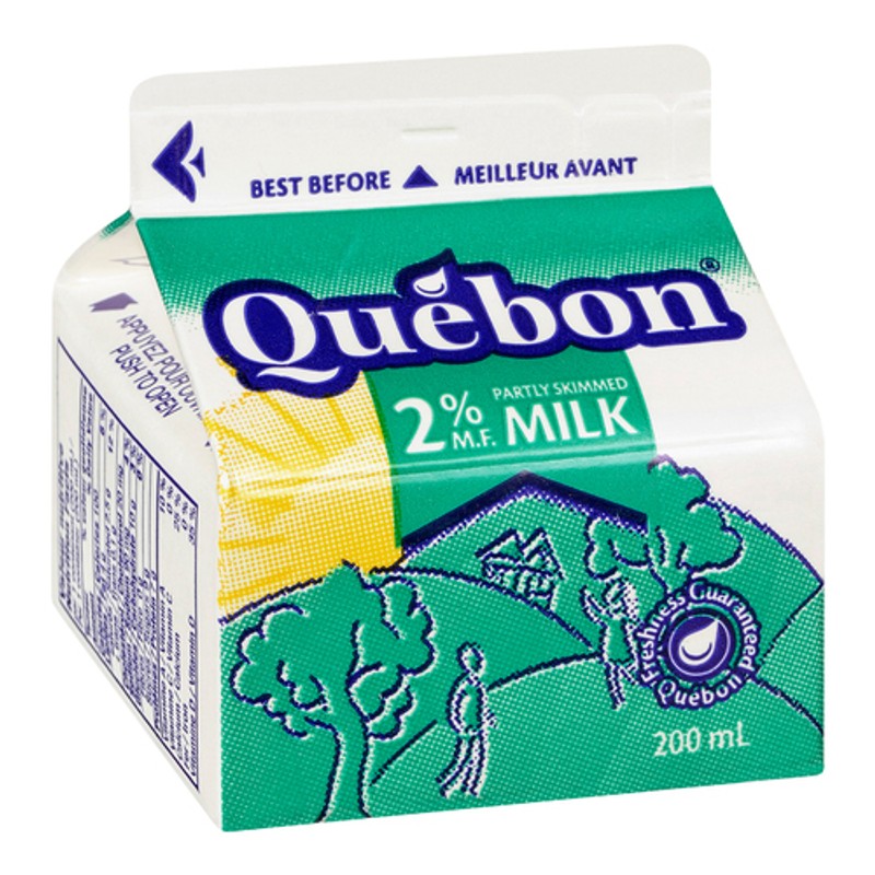 Quebon 2% Milk Partly Skimmed 200 ml - Voilà Online Groceries & Offers