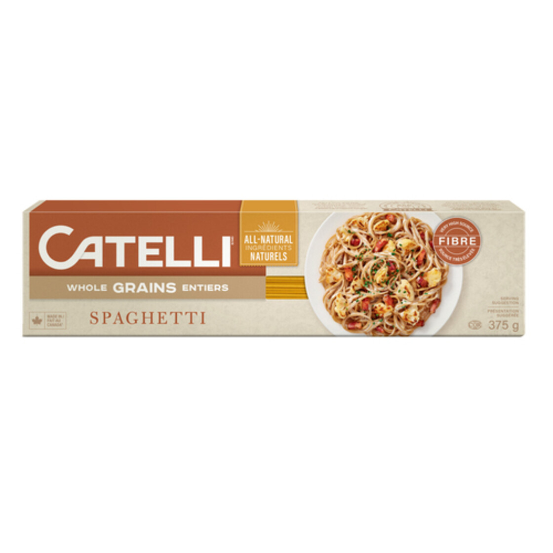 Catelli Pasta Whole Grains Spaghetti 375 g - Voilà Online Groceries ...