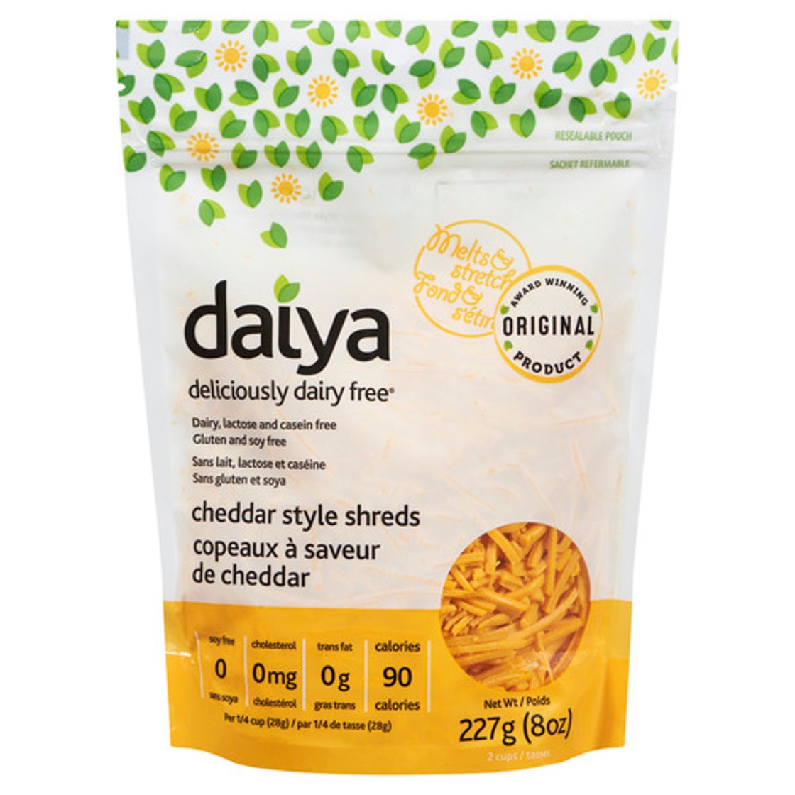 Daiya Dairy-Free Cheddar Style Shreds 227 g - Voilà Online Groceries ...