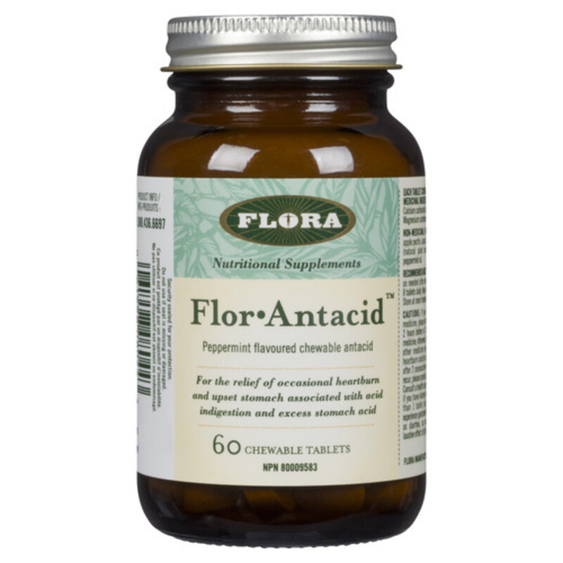 Flora Flor-Antacid Peppermint 60 Chewable Tablets - Voilà Online ...