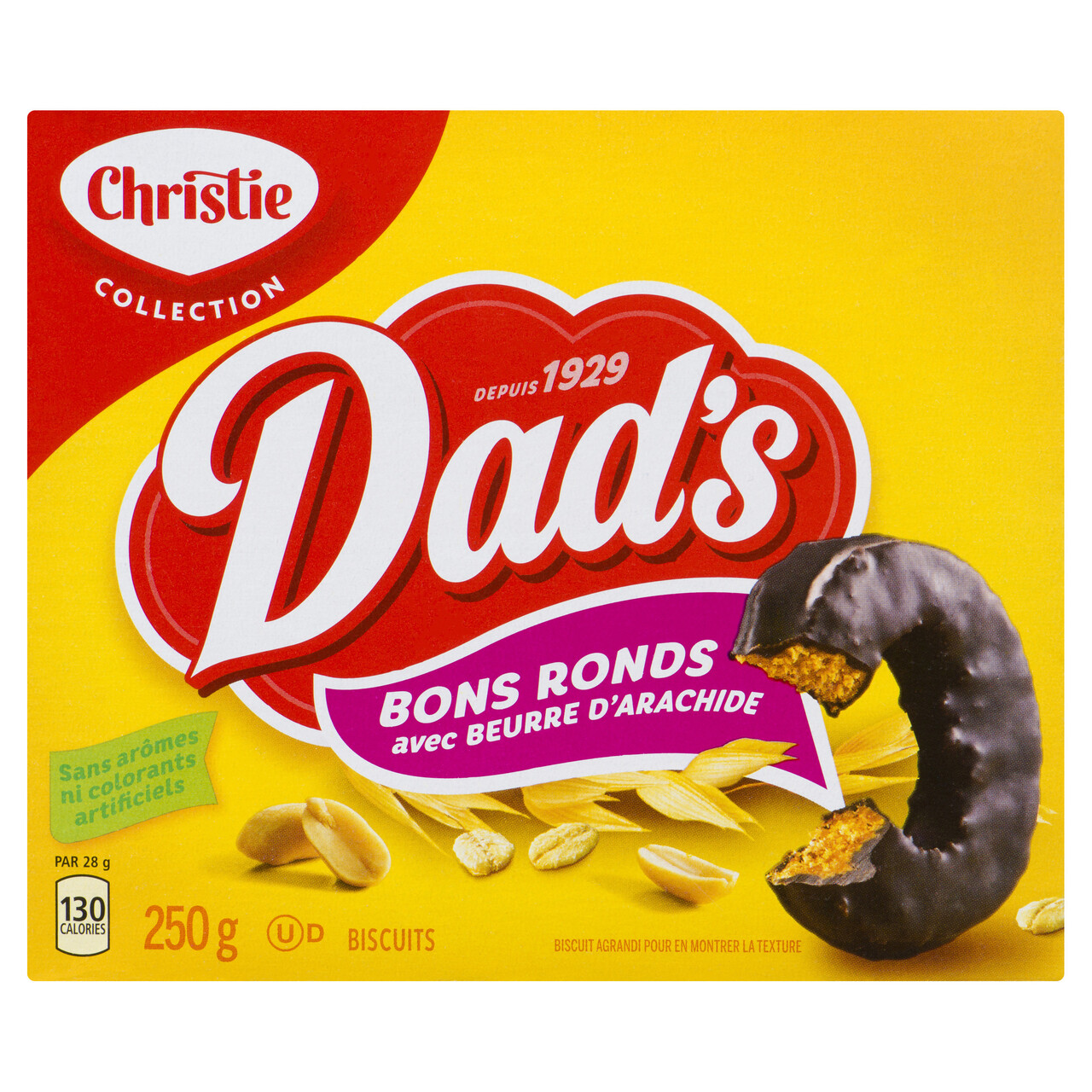 Christie Dad's Goodie Rings Cookies Coated Chocolate With Peanut Butter ...