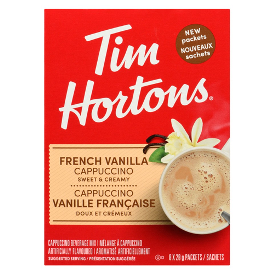 Tim Hortons Coffee French Vanilla 8 x 28 g - Voilà Online Groceries ...