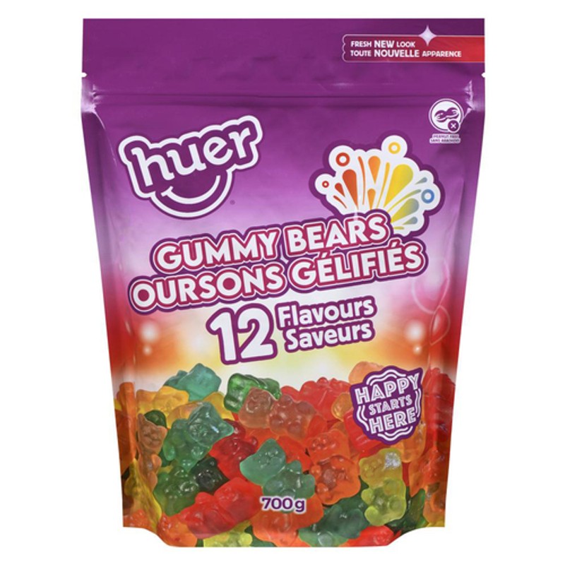 Huer Candy Gummy Bears 12 Flavours 700 g - Voilà Online Groceries & Offers