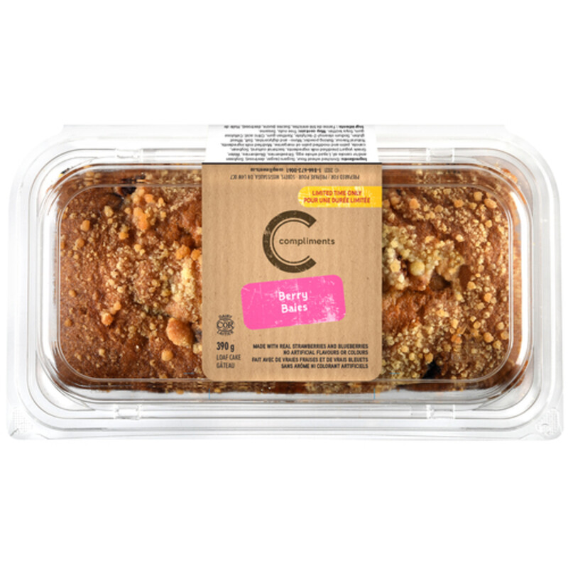 Compliments Berry Loaf Cake 390 g - Voilà Online Groceries & Offers