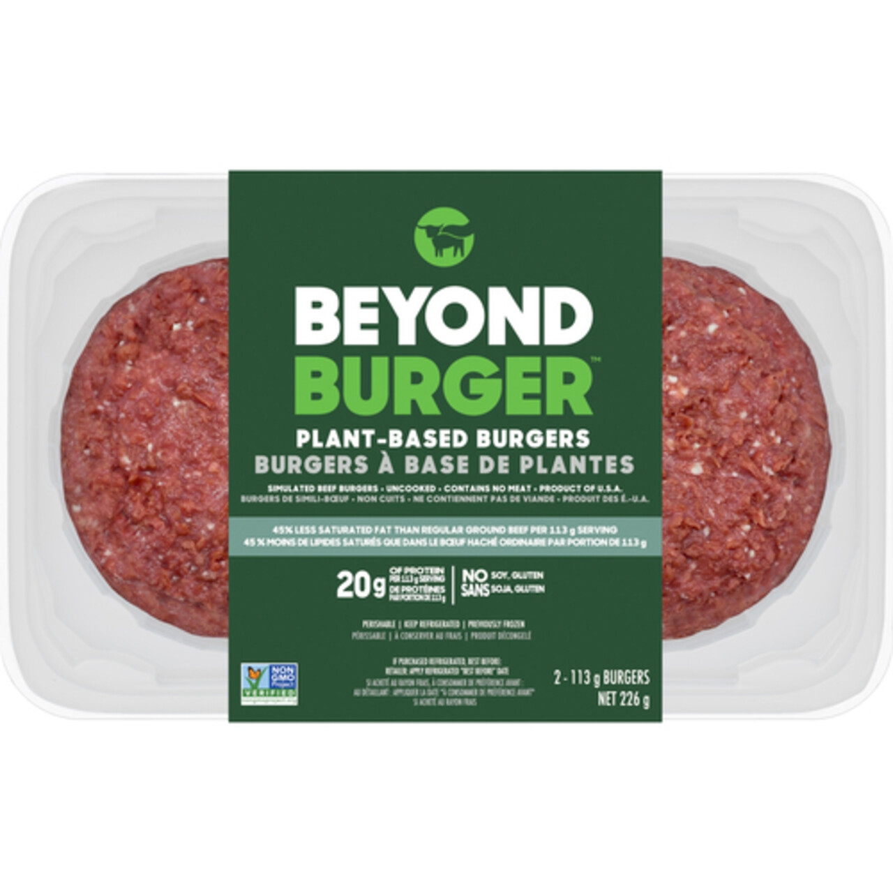 Beyond Meat Frozen Plant-Based Beyond Burgers 226 g - Voilà Online ...